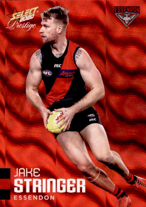 Jake Stringer, Red Parallel, 2020 Select AFL PRESTIGE Footy Stars — Ja ...