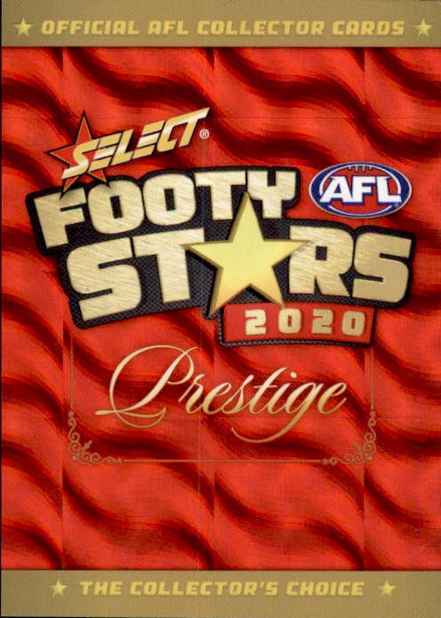 Header Card, Red Parallel, 2020 Select AFL PRESTIGE Footy Stars — Ja Ja ...