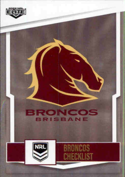 Brisbane Broncos Checklist, NRLW, 2022 TLA Elite NRL Rugby League — Ja ...