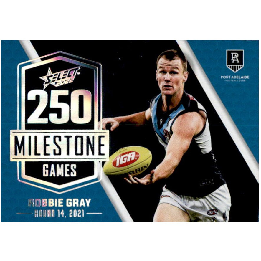 Robbie Gray, Milestone, 2022 Select AFL Footy Stars — Ja Ja's Collectables