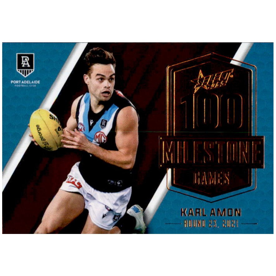 Karl Amon, Milestone, 2022 Select AFL Footy Stars — Ja Ja's Collectables