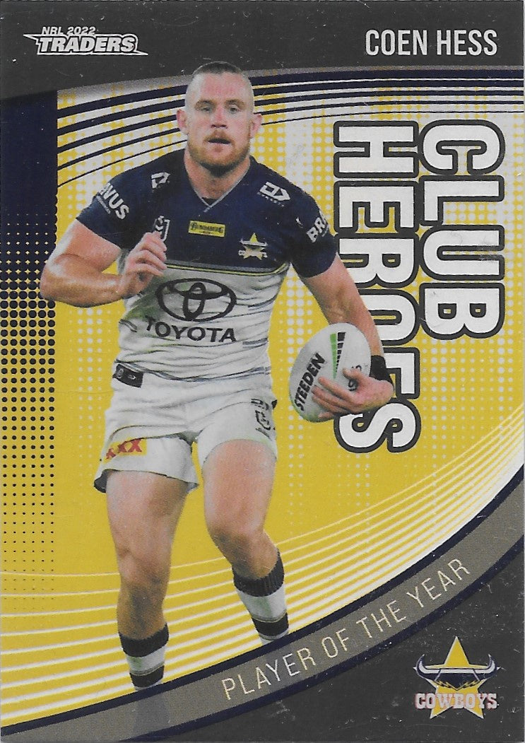 Coen Hess, Club Heroes CASE card, 2022 TLA Traders NRL — Ja Ja's ...