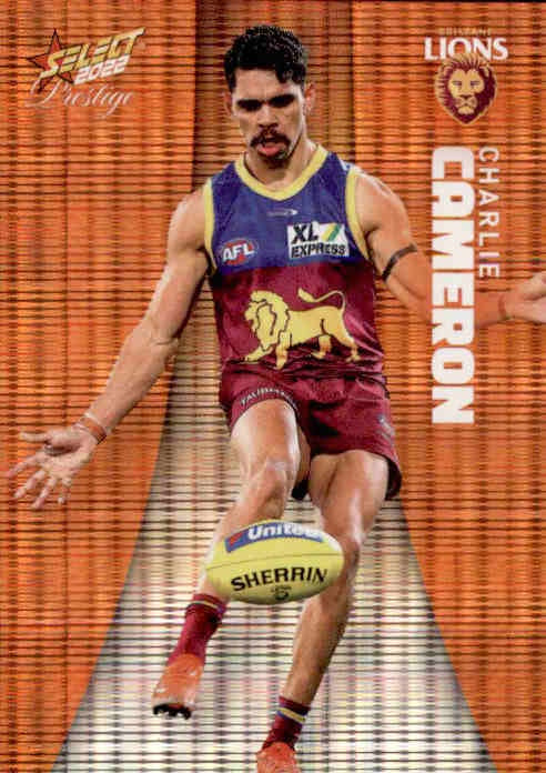 Charlie Cameron, Orange Parallel, 2022 Select AFL Prestige – Ja Ja's ...