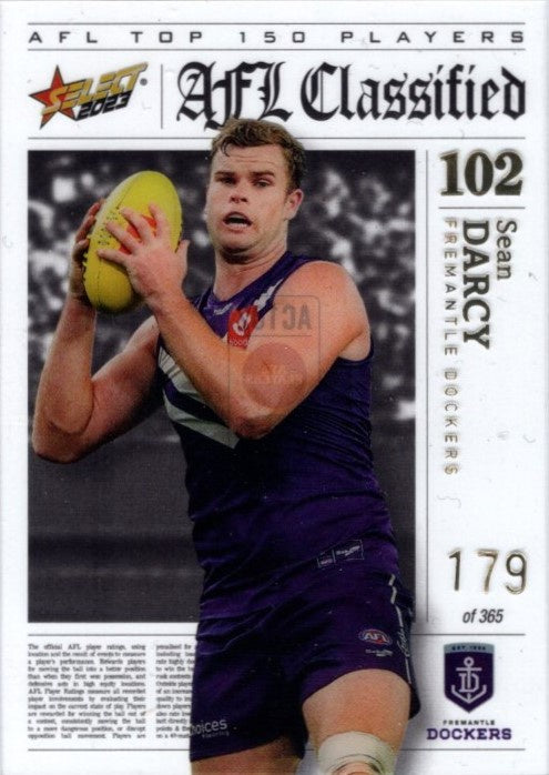 Sean Darcy, AFL Classified, 2023 Select AFL Footy Stars — Ja Ja's ...