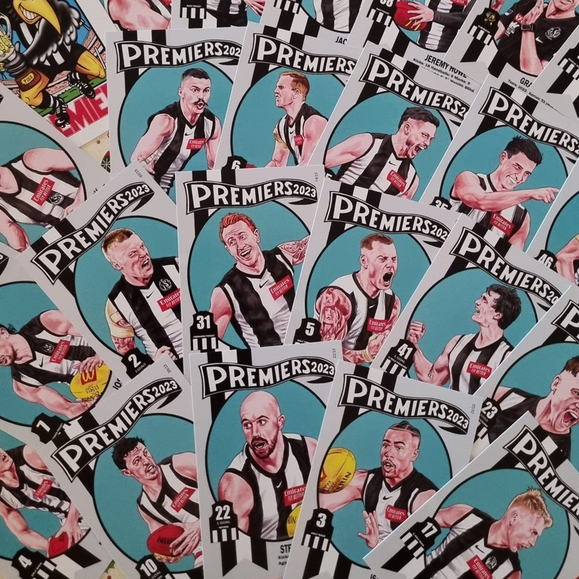 Collingwood Magpies 2023 Premiers Card Set by Noel — Ja Ja's Collectables