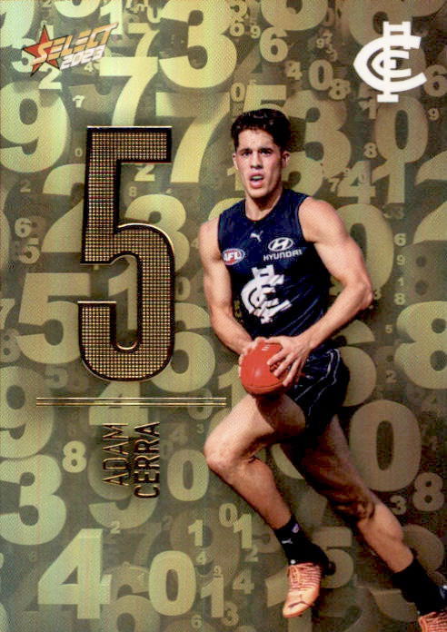 Adam Cerra, Numbers, 2023 Select AFL Footy Stars #42 – Ja Ja's Collectables