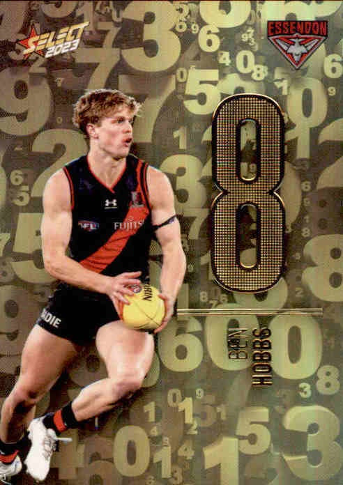 Ben Hobbs, Numbers, 2023 Select AFL Footy Stars #176 — Ja Ja's Collectables