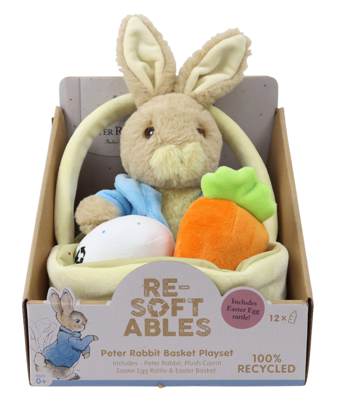 Beatrix Potters Peter Rabbit, Resoftables 9" Plush in Basket — Ja Ja's ...