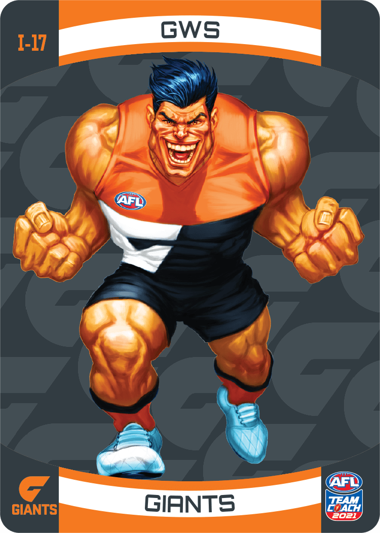 GWS Giants Mascot, 3D Icons, 2021 Teamcoach AFL — Ja Ja's Collectables