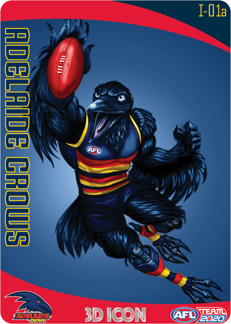 Adelaide Crows Mascot, 3D Icon, 2020 Teamcoach AFL — Ja Ja's Collectables