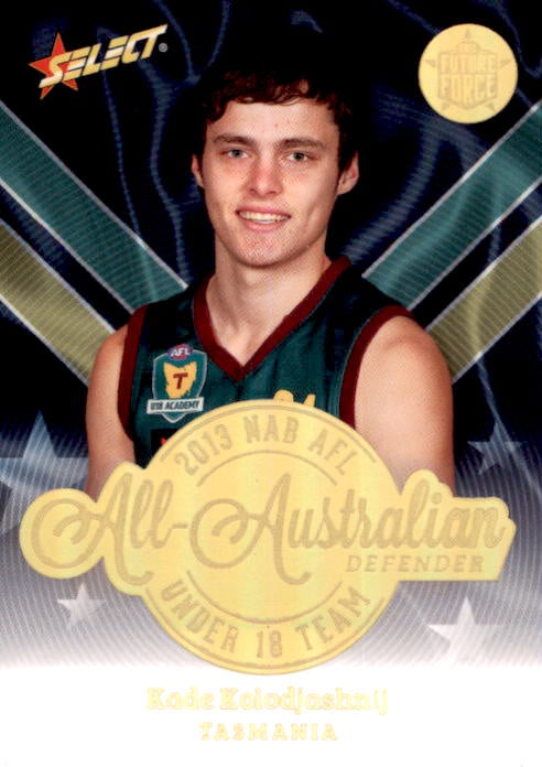 Kade Kolodjashnij, All-Australian, 2013 Select AFL Future Force — Ja Ja ...