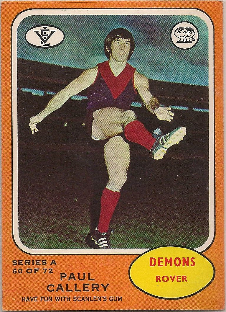 1973 Scanlens VFL Series A, Paul Callery — Ja Ja's Collectables