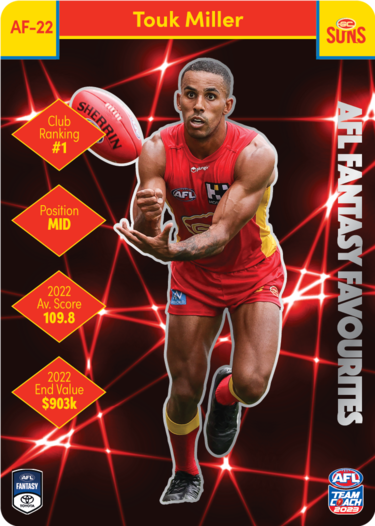 Touk Miller, AFL Fantasy Favourites, 2023 Teamcoach AFL — Ja Ja's ...