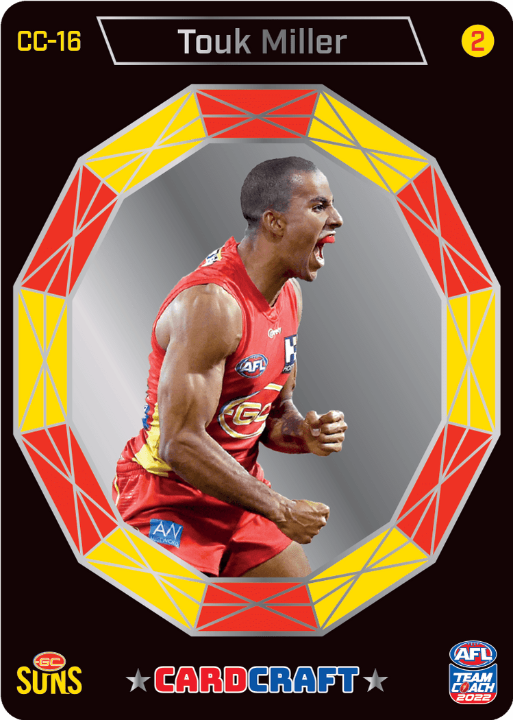 Touk Miller, Card Craft #2, 2022 Teamcoach AFL — Ja Ja's Collectables