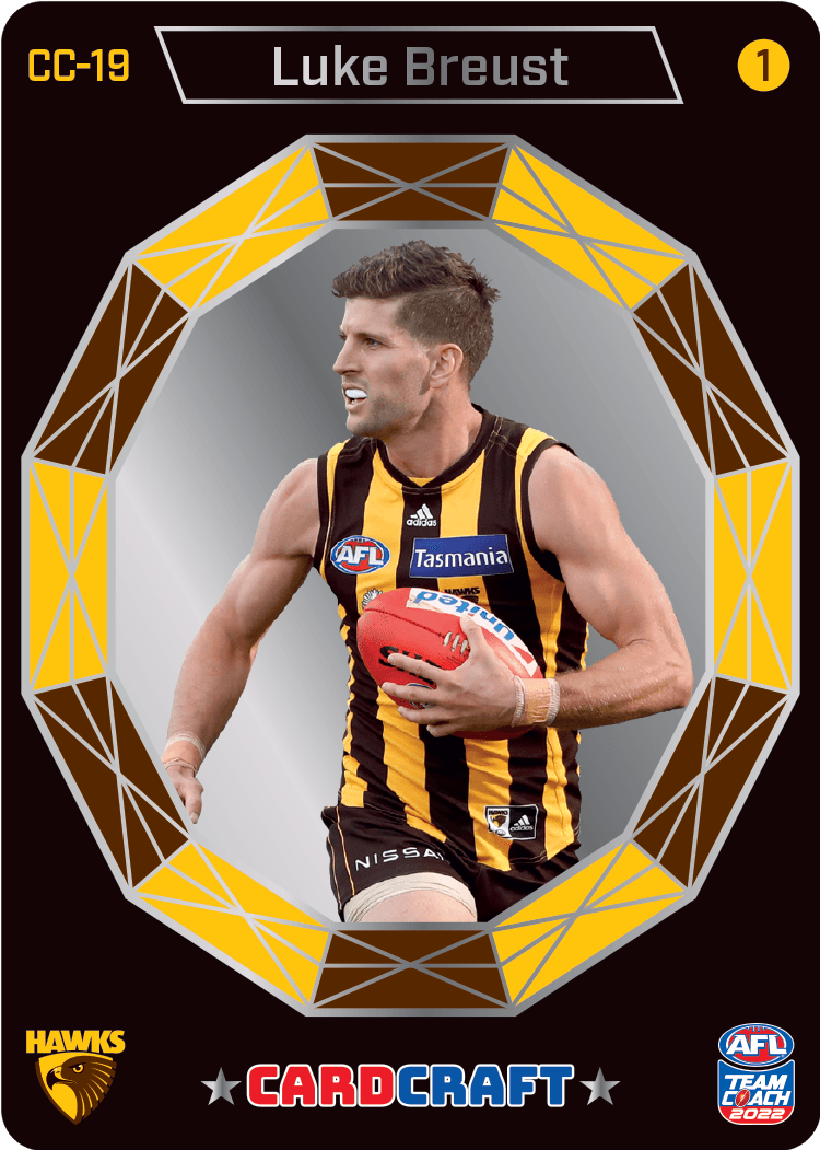 Luke Breust, Card Craft #1, 2022 Teamcoach AFL — Ja Ja's Collectables