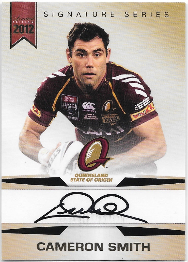 Cameron Smith, Queensland SOO, Signature Series, 2012 ESP Limited NRL ...