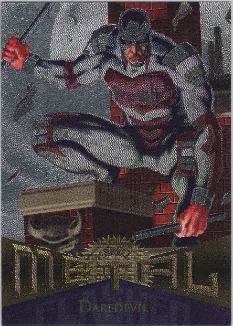 Daredevil, #28, Silver Flasher Parallel, 1995 Marvel Metal Universe ...