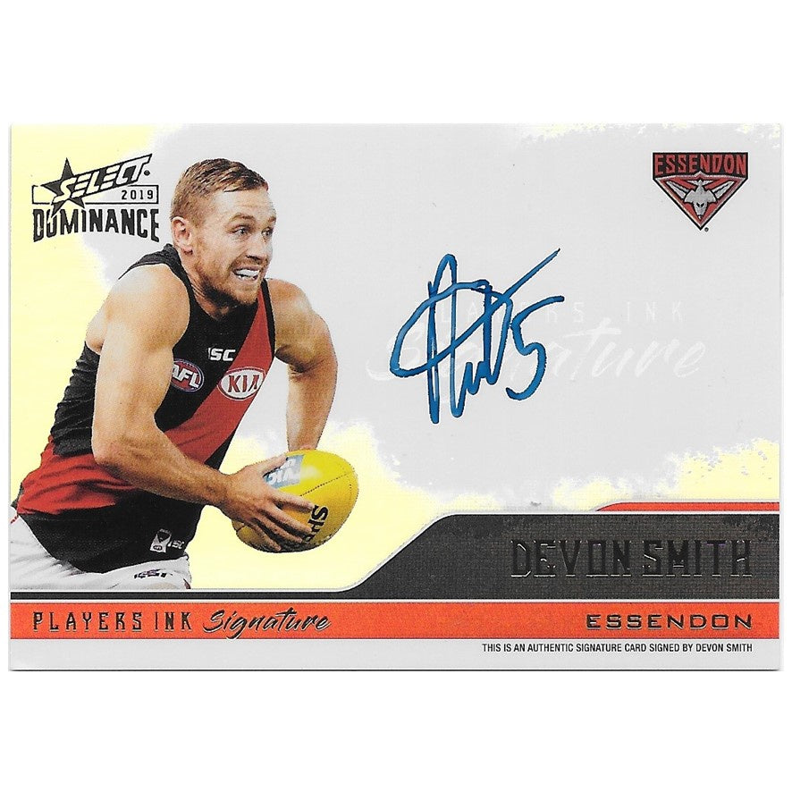 Devon Smith, Players Ink Signature, 2020 Select AFL Dominance – Ja Ja's ...