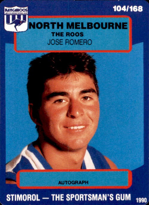 Jose Romero, 1990 Stimorol AFL — Ja Ja's Collectables