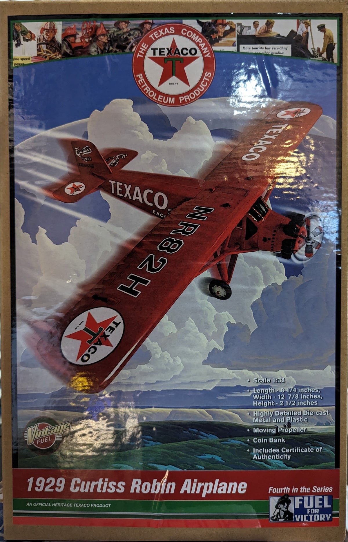 1929 Texaco Curtiss Robin Airplane 1:38 Scale Diecast Replica Model ...