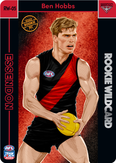 Ben Hobbs, Rookie Wildcard, 2023 Teamcoach AFL — Ja Ja's Collectables