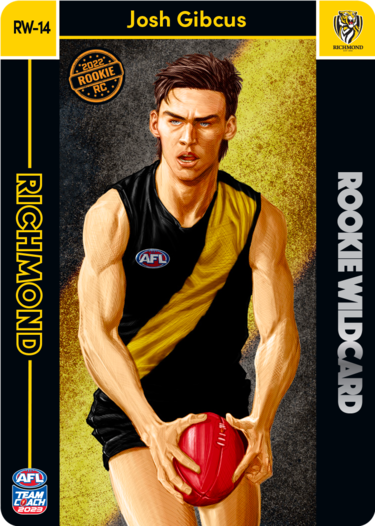 Josh Gibcus, Rookie Wildcard, 2023 Teamcoach AFL – Ja Ja's Collectables