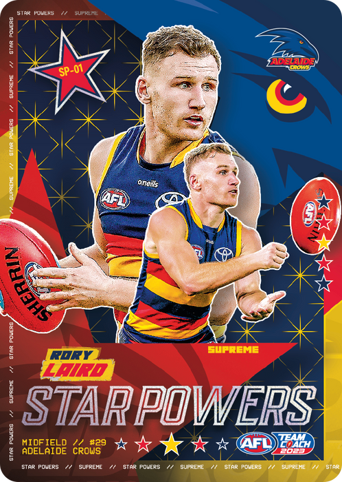 Rory Laird, Team Star Powers, 2023 Teamcoach AFL — Ja Ja's Collectables