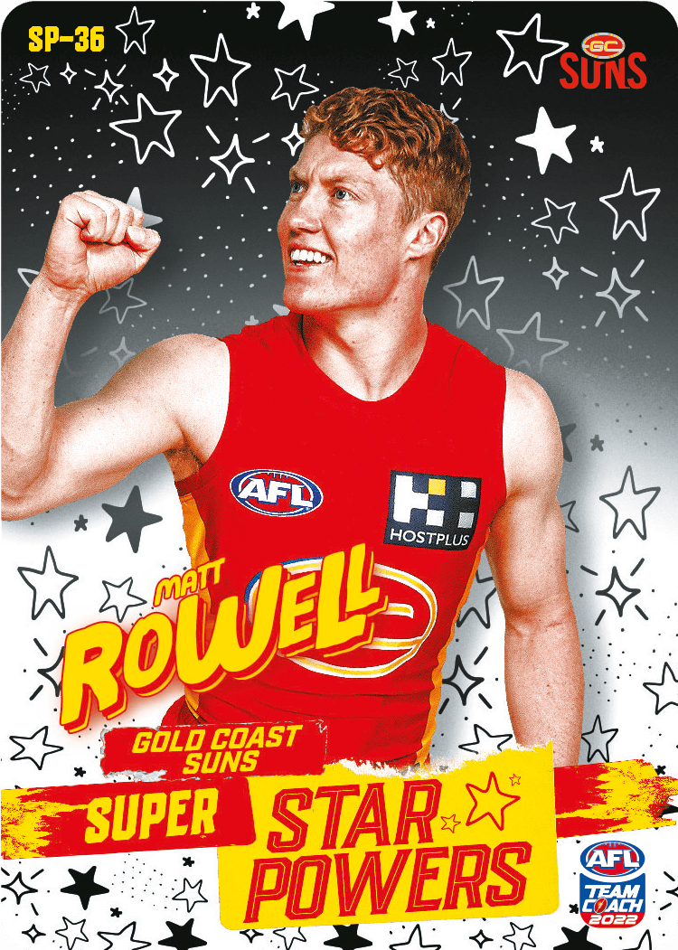 Matt Rowell, Star Powers, 2022 Teamcoach AFL — Ja Ja's Collectables
