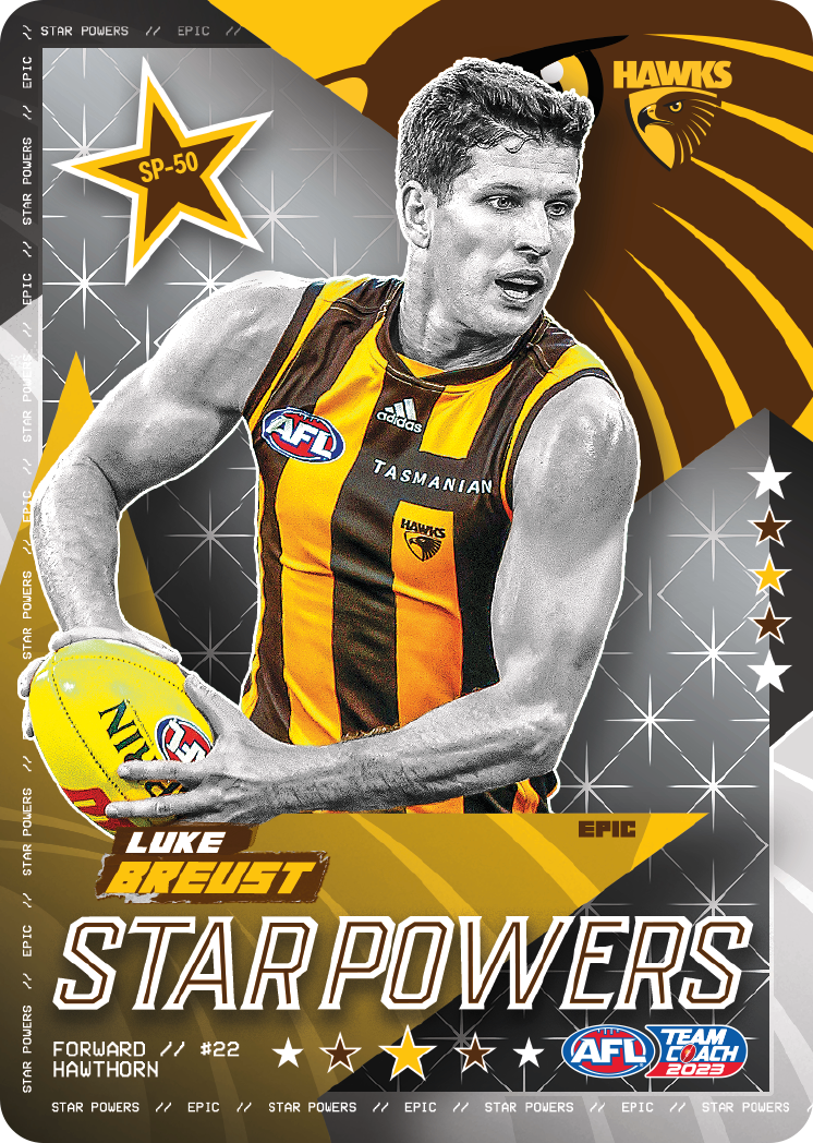 Luke Breust, Star Powers, 2023 Teamcoach AFL — Ja Ja's Collectables