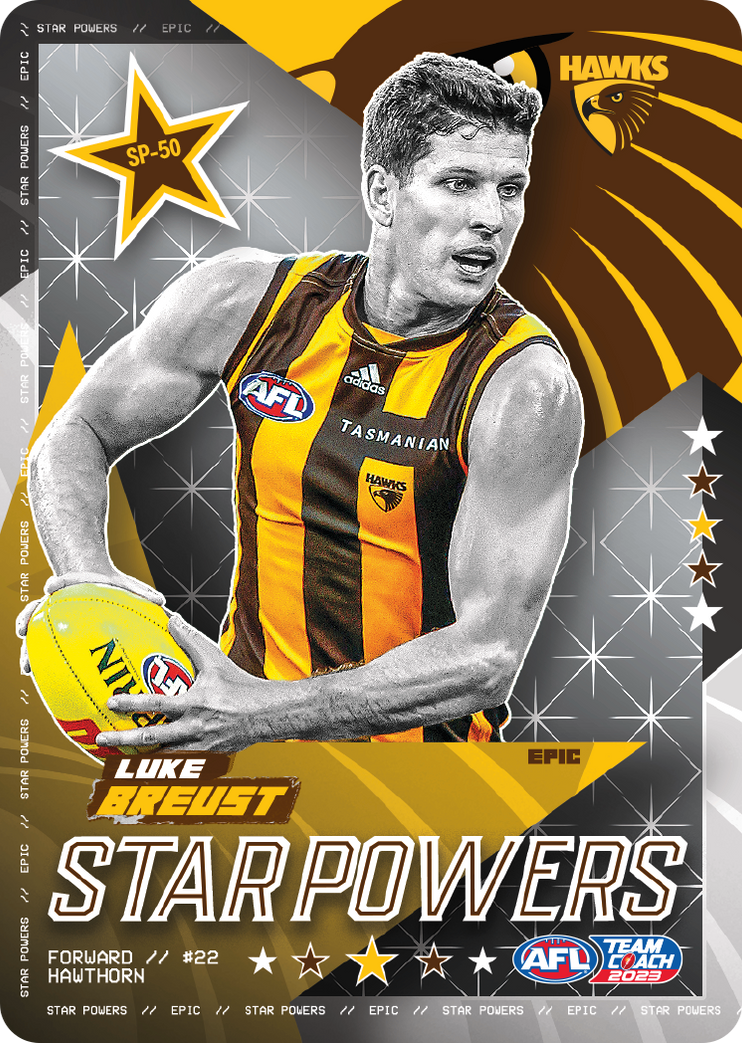 Luke Breust, Star Powers, 2023 Teamcoach AFL — Ja Ja's Collectables
