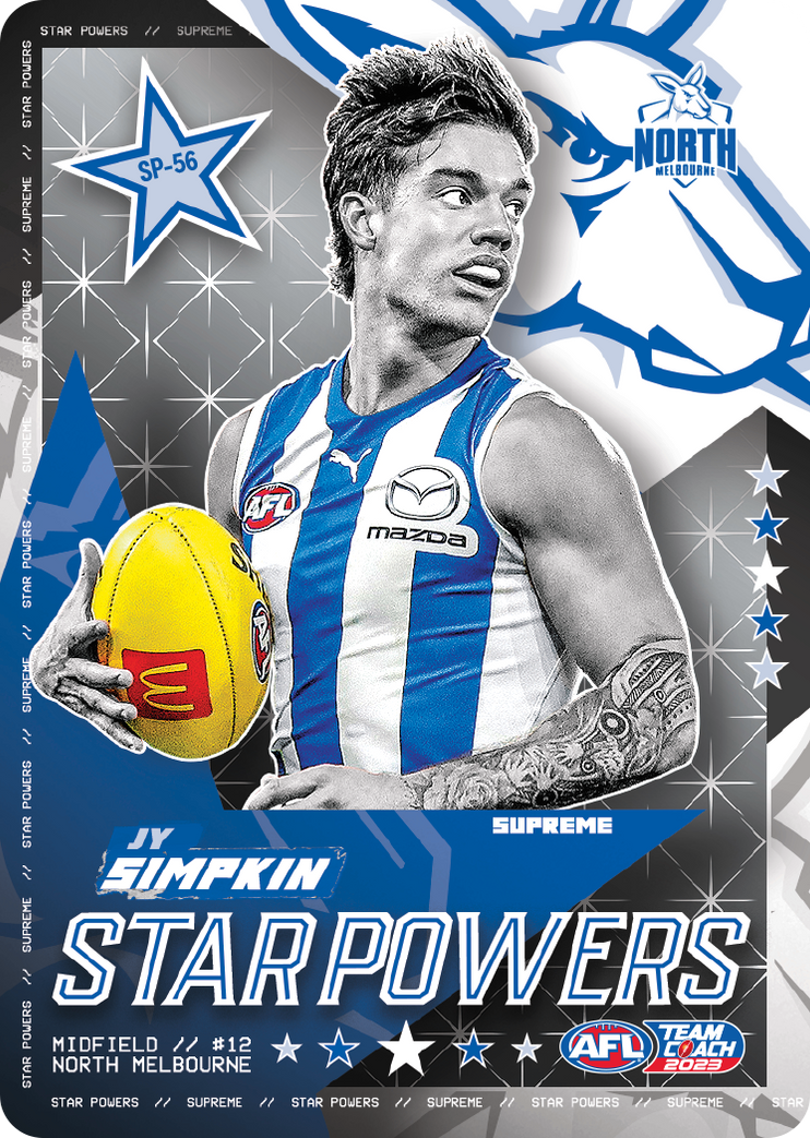 Jy Simpkin, Star Powers, 2023 Teamcoach AFL — Ja Ja's Collectables