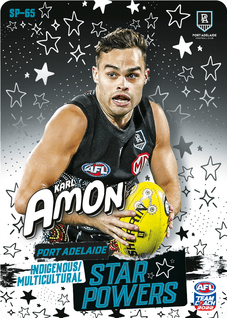 Karl Amon, Star Powers, 2022 Teamcoach AFL — Ja Ja's Collectables