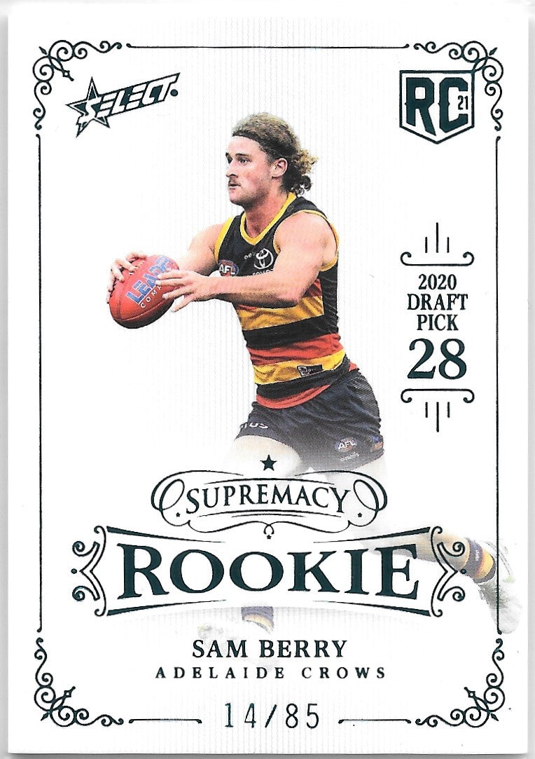 Sam Berry, Rookie, 2021 Select AFL Supremacy — Ja Ja's Collectables