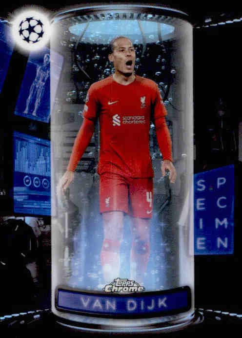 Virgil Van Duk, Specimen, 2023 Topps Finest UEFA Champions League Socc ...