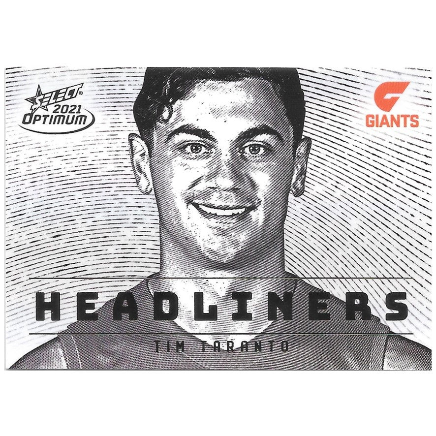 Tim Taranto, Headliners, 2021 Select AFL Optimum — Ja Ja's Collectables