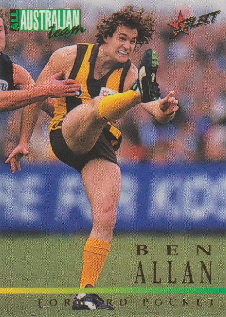 1995 Select AFL, All Australian, Ben Allan — Ja Ja's Collectables