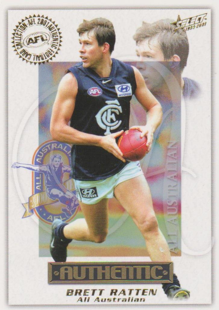 Brett Ratten, All Australian, 2001 Select AFL Authentic — Ja Ja's ...
