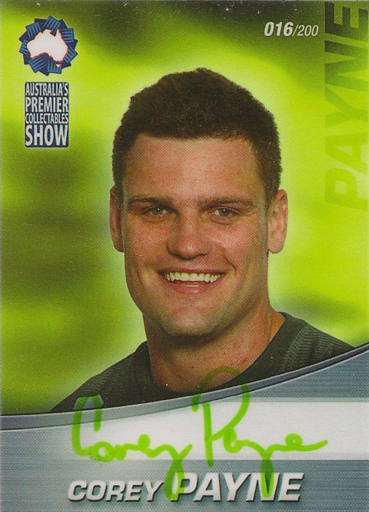 Corey Payne, Signature, 2010 APCS — Ja Ja's Collectables