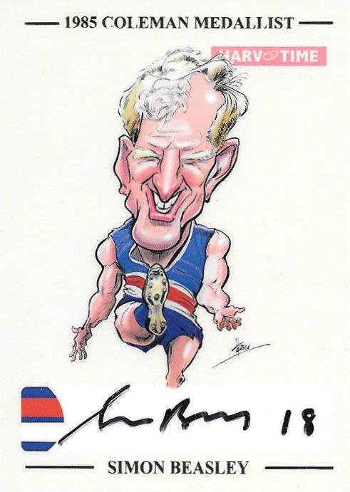 Simon Beasley, HarvTime Signature Series card Limited Edition #'d to 8 ...