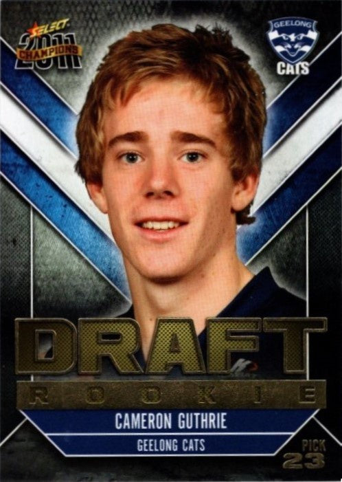 Cameron Guthrie, Draft Rookie, 2011 Select AFL Champions — Ja Ja's Collectables
