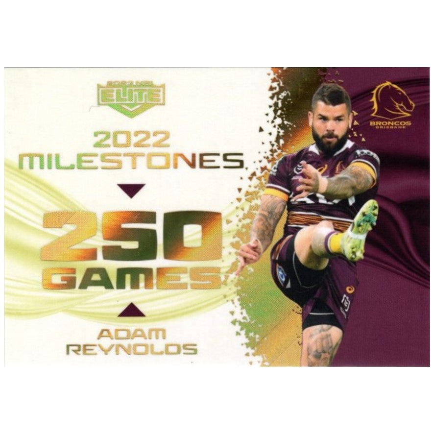 Adam Reynolds, Milestones Case Card, 2023 TLA Elite NRL Rugby League ...