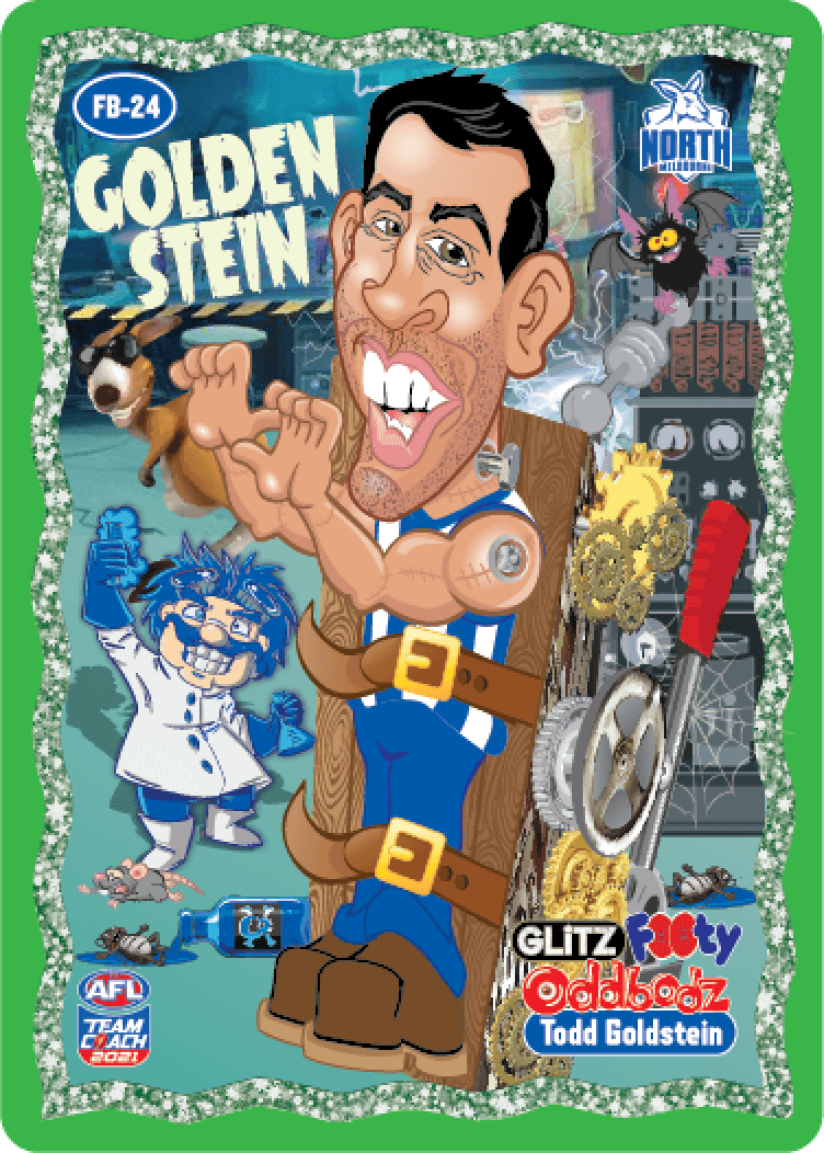 Todd Goldstein, Glitter Footy Oddbodz, 2021 Teamcoach AFL — Ja Ja's ...