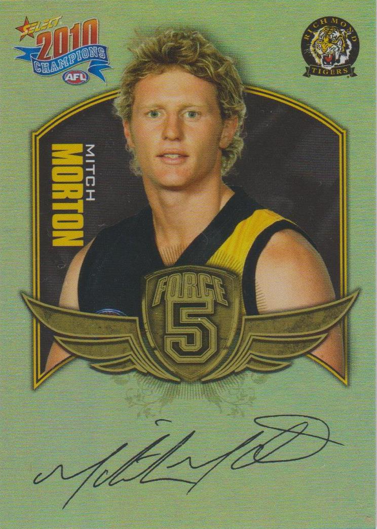 Mitch Morton, Force 5, 2010 Select AFL Champions — Ja Ja's Collectables