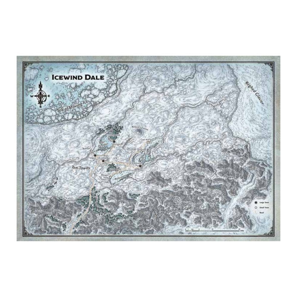 D&D Dungeons & Dragons Icewind Dale Map Set — Ja Ja's Collectables