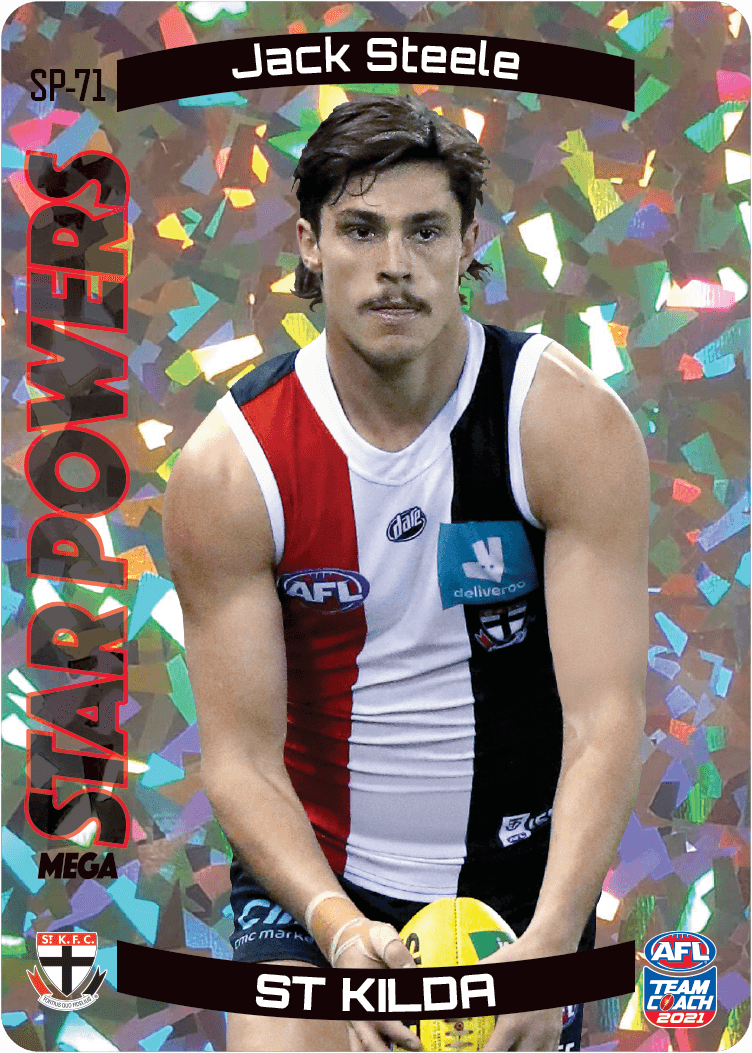 Jack Steele, Star Powers, 2021 Teamcoach AFL — Ja Ja's Collectables