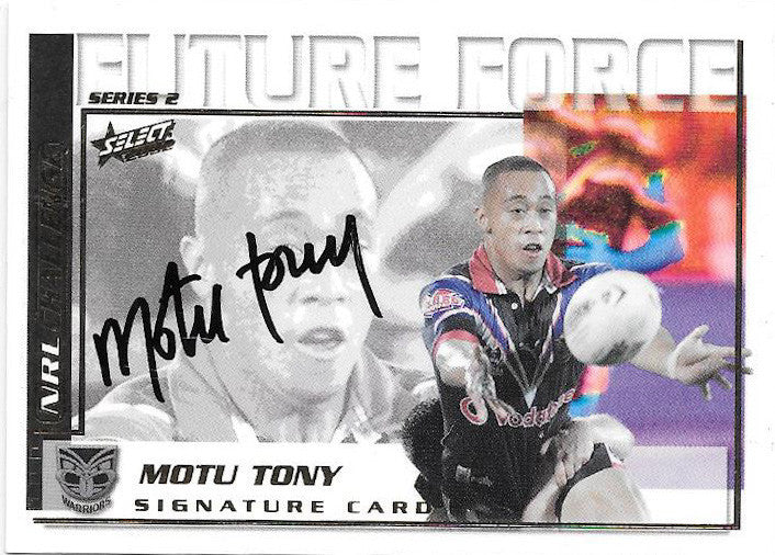 Motu Tony, Future Force, 2002 Select NRL Challenge — Ja Ja's Collectables