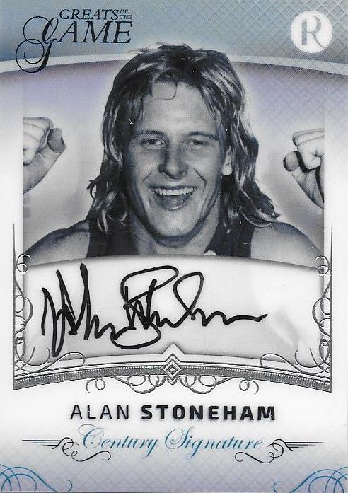 Alan Stoneham, Century Signature, 2017 Regal Football Greats of the Ga ...