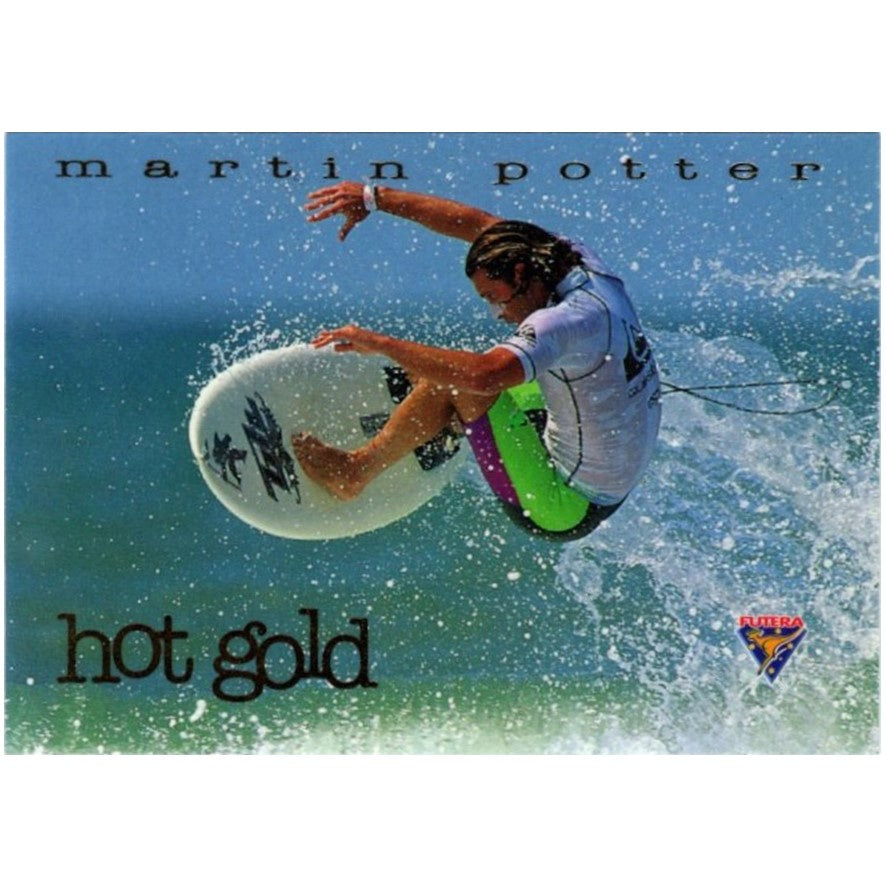 Martin Potter, Hot Gold, 1994 Futera Hot Surf — Ja Ja's Collectables