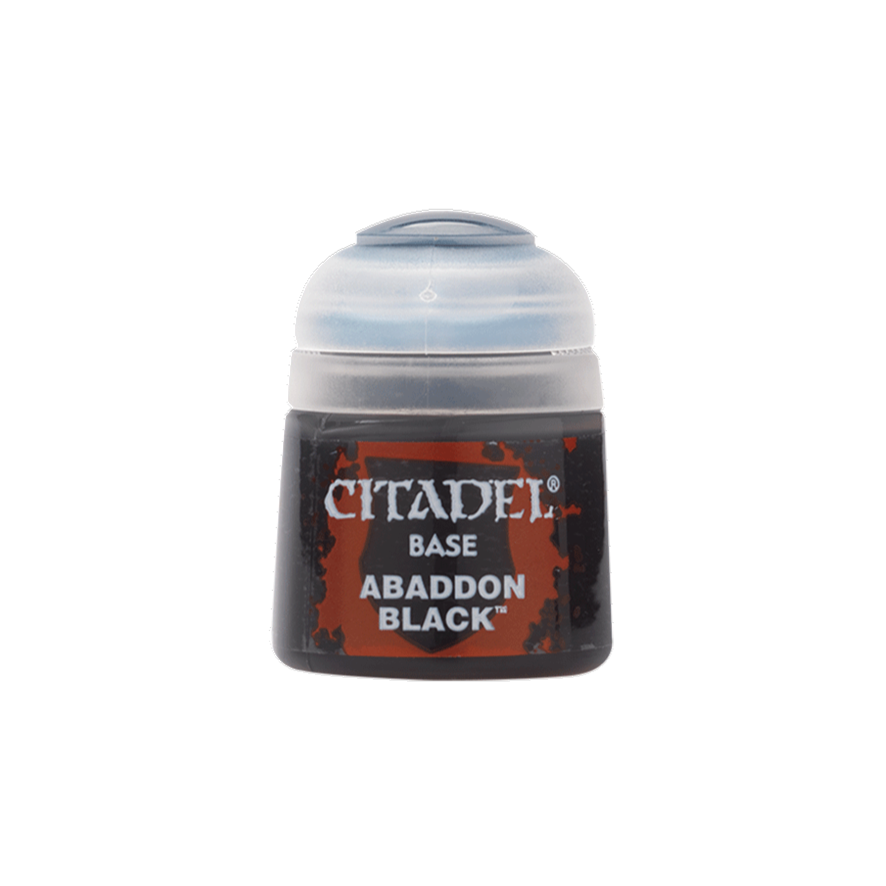 Citadel Base Abaddon Black 21-25 Acrylic Paint 12ml — Ja Ja's Collectables