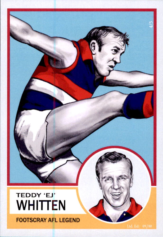 Ted Whitten, Aussie Icons & Legends by Noel. — Ja Ja's Collectables